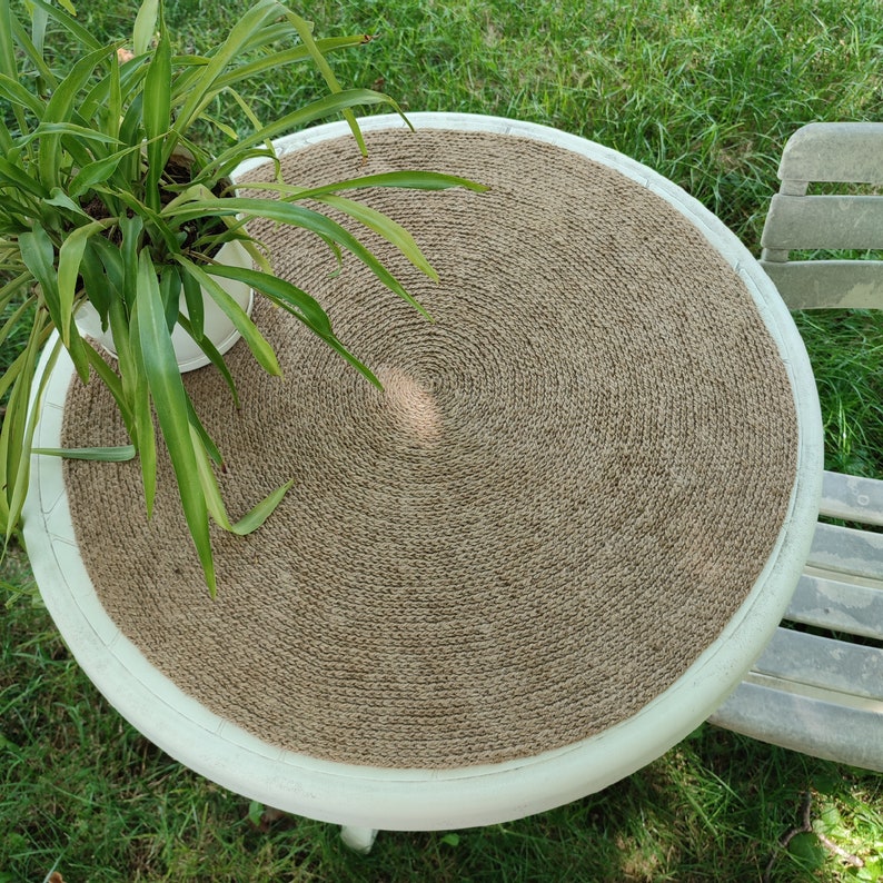 Round Placemat Extra Large Boho Minimalist Decor ECO Style - Etsy