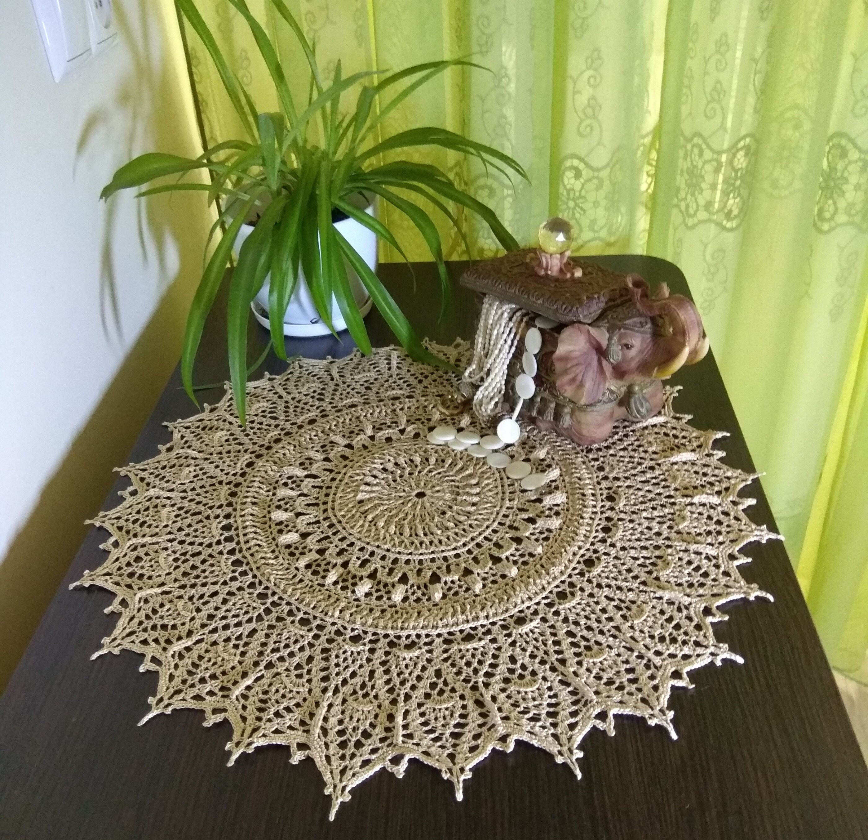More Sizes and Colors Beige or White Textured Cotton Doily Housewarming ...