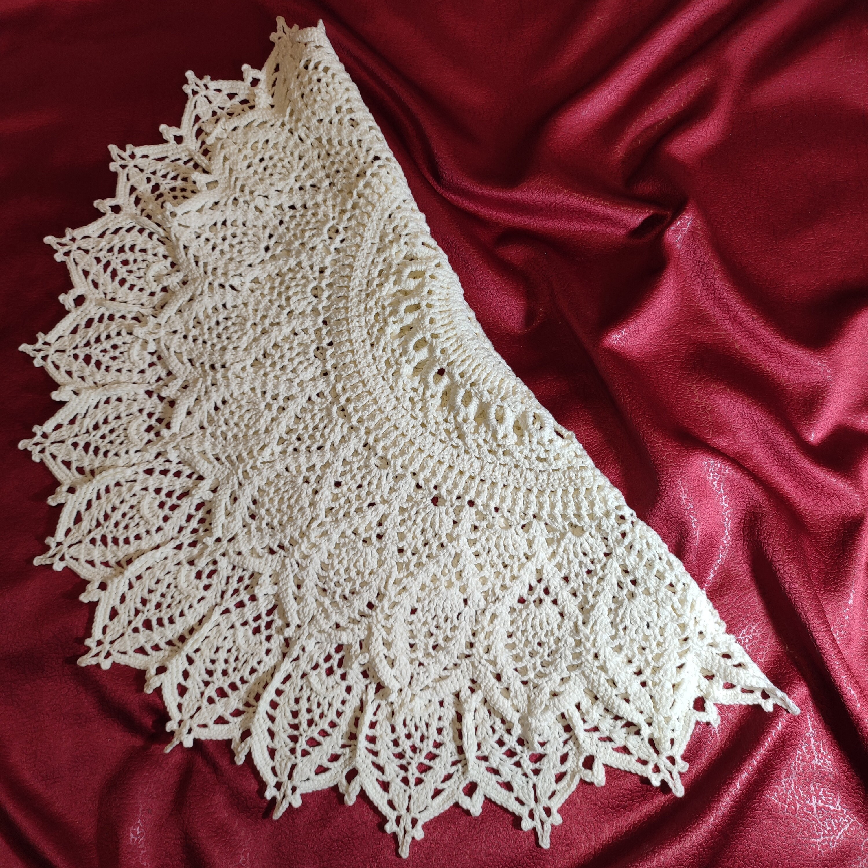 30" Lace Doilies Large Milk Textured Large Cotton Doily Housewarming ...