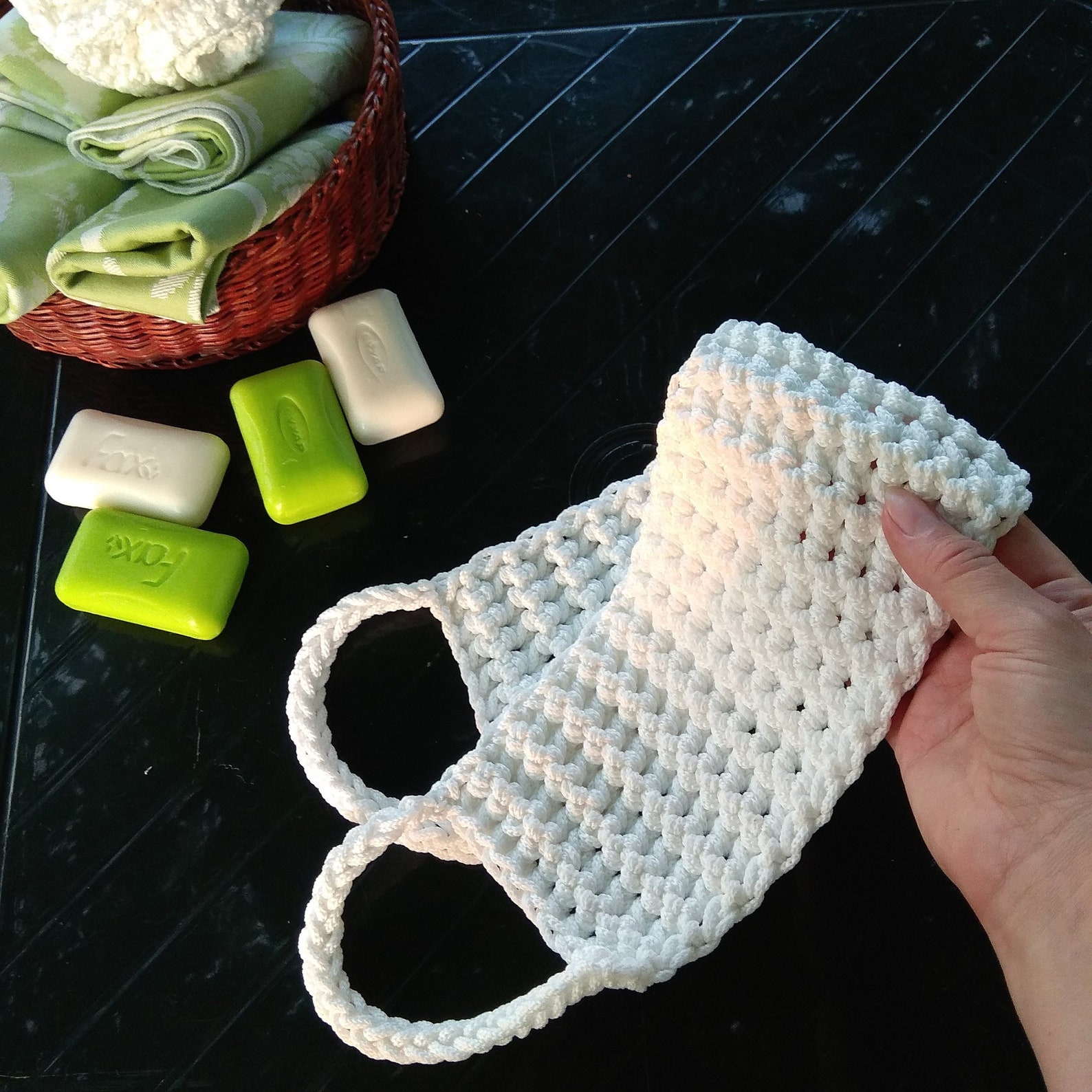 Back Scrubber Strap Back Scrub Back Washer Spa Scrubby White Exfoliator ...