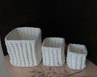 Crochet Storage Bin - Etsy