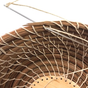 Advanced Beginner Pine Needle Basket Kit, DIY Craft Kit, Natural Basket ...