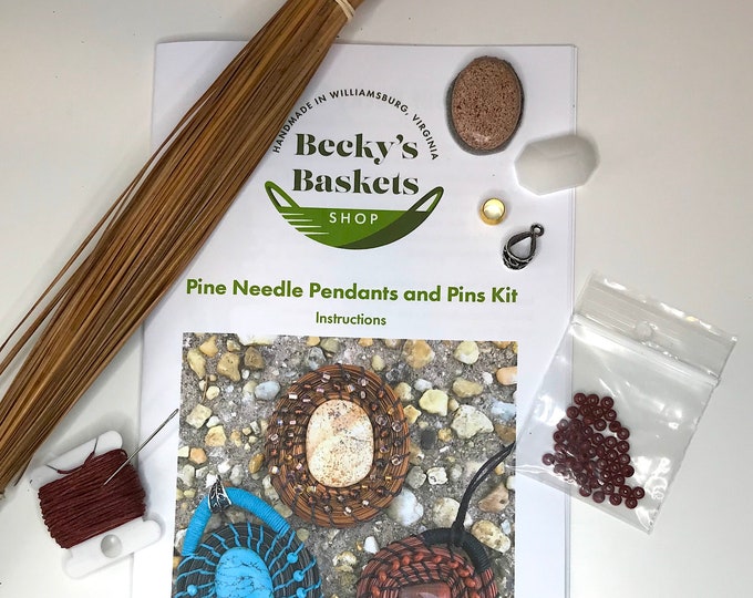 Pine Needle Jewelry Kit, Handmade Jewelry Kit, Necklace Making Kit ...