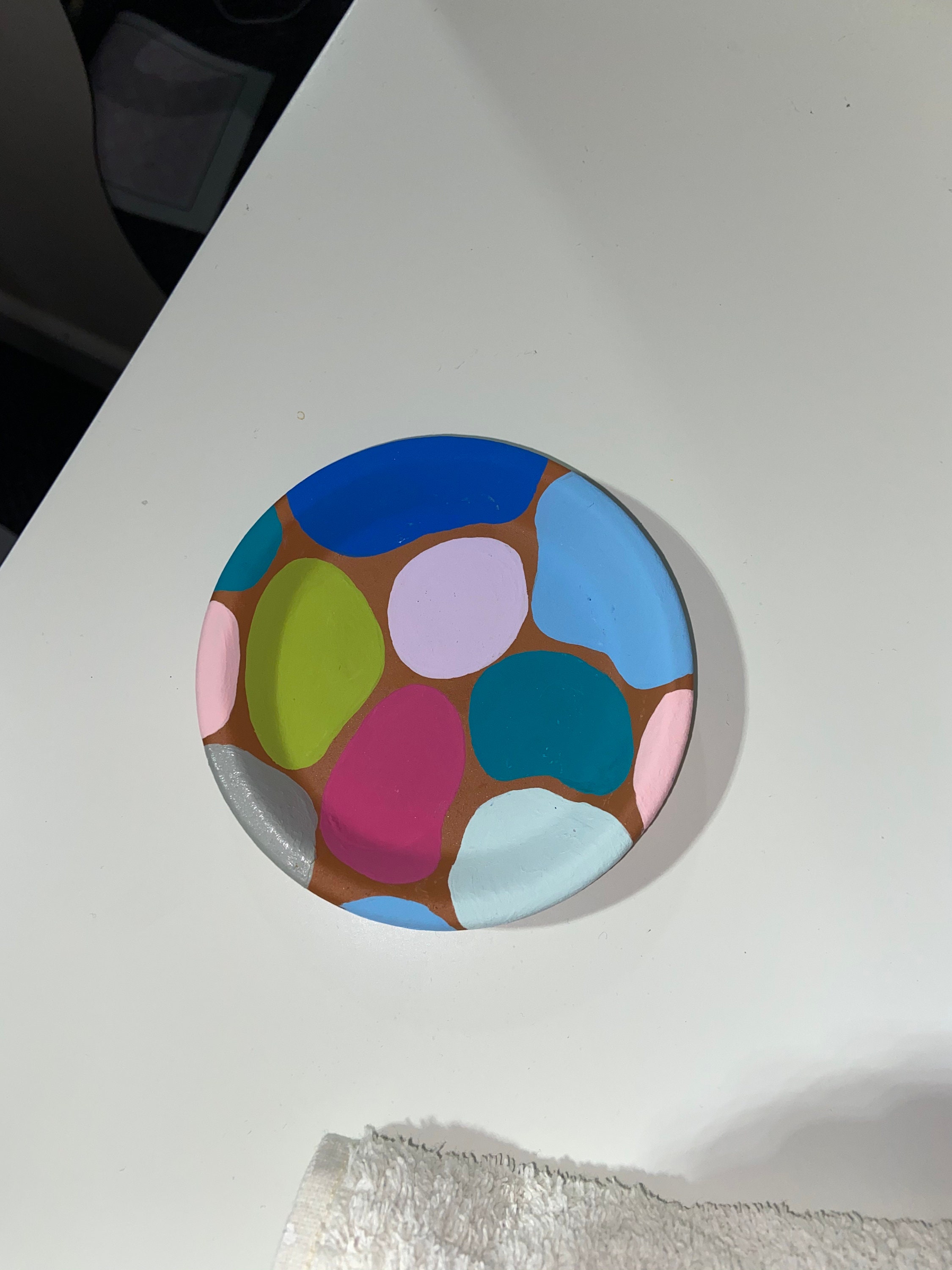 Hand painted plant pot Abstract plant pot Abstract painted | Etsy