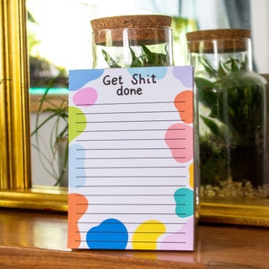 Get Shit Done Motivational Notepad - Back to School - Organising ...