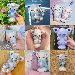 Fire and Ice Fox Duo PDF Crochet Pattern - Etsy UK