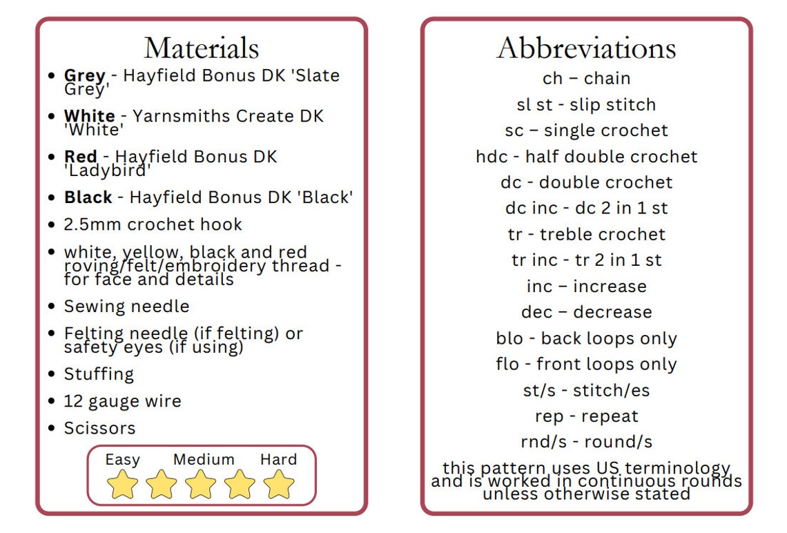 Husk - PDF Crochet Pattern - Etsy