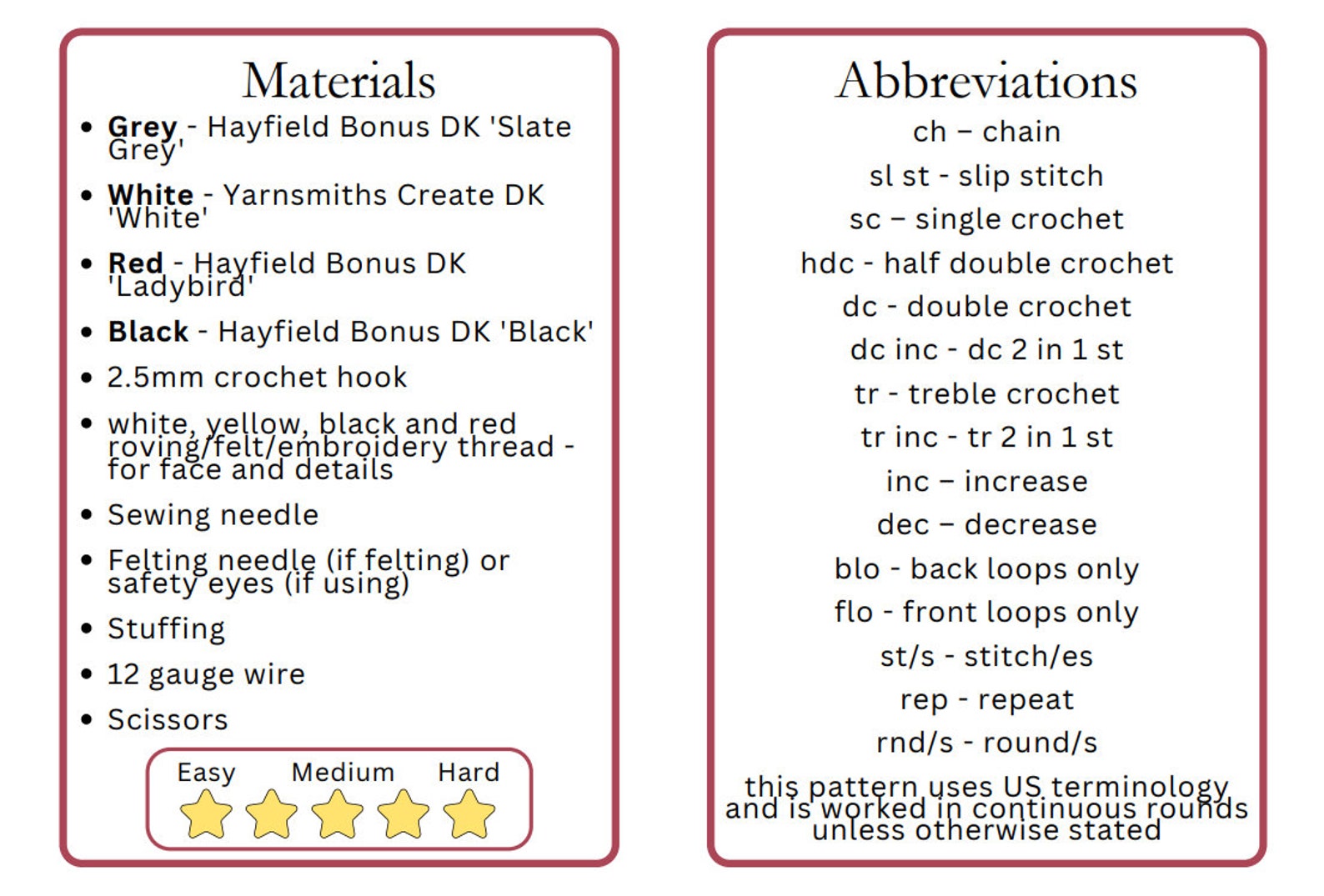 Husk - PDF Crochet Pattern - Etsy