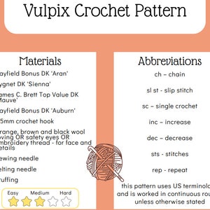 Fire and Ice Fox Duo PDF Crochet Pattern - Etsy UK
