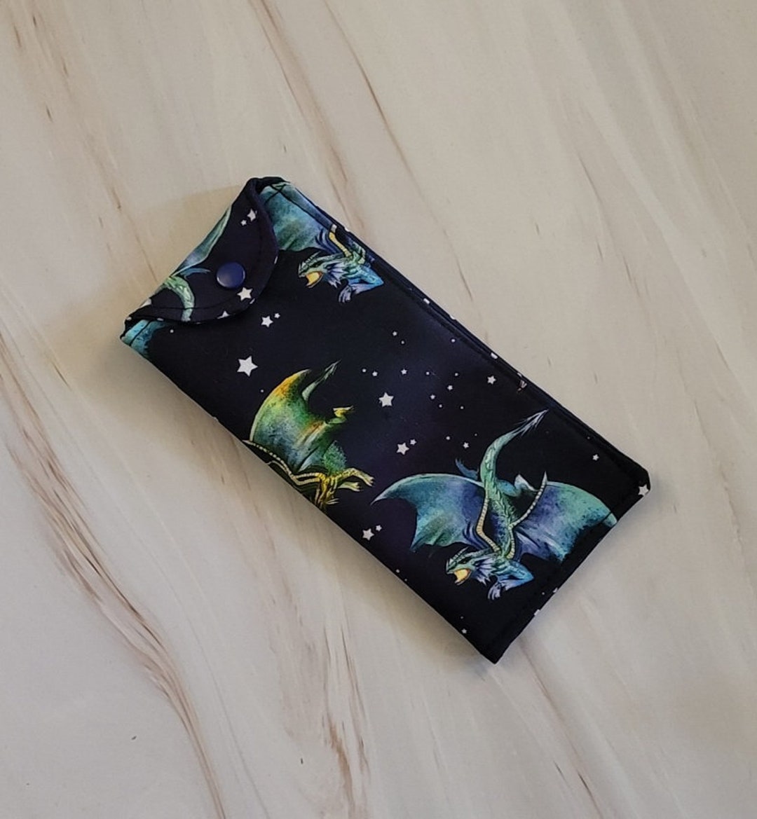 Soft Eyeglass Case With Snap Fastening, Compact Sunglass Storage ...