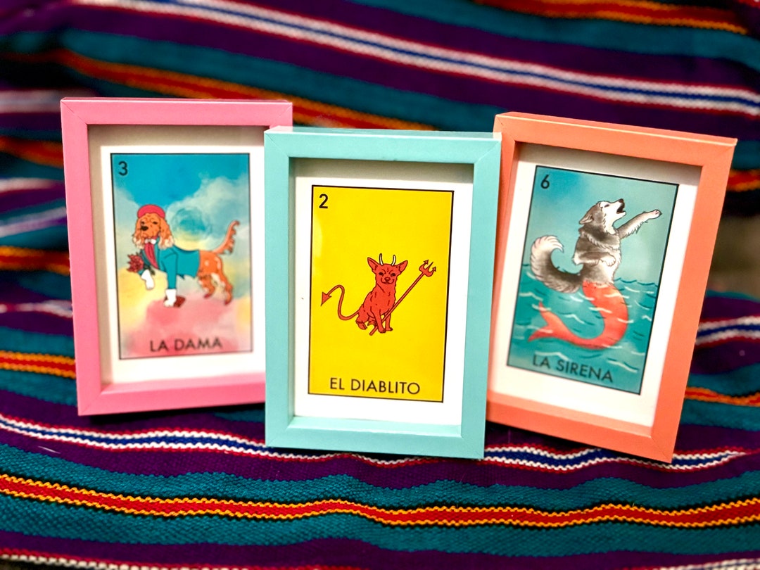 Los Perritos De La Lotería lotería Dogs - Etsy