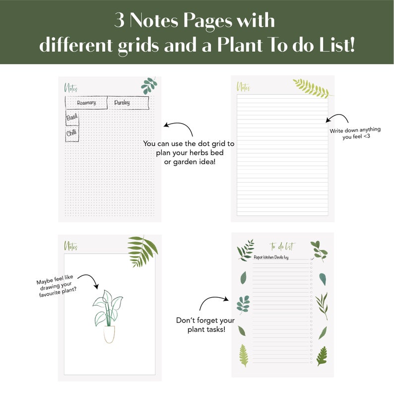 Plant Planner Garden Planner Plant Tracker Plant Journal Printable ...