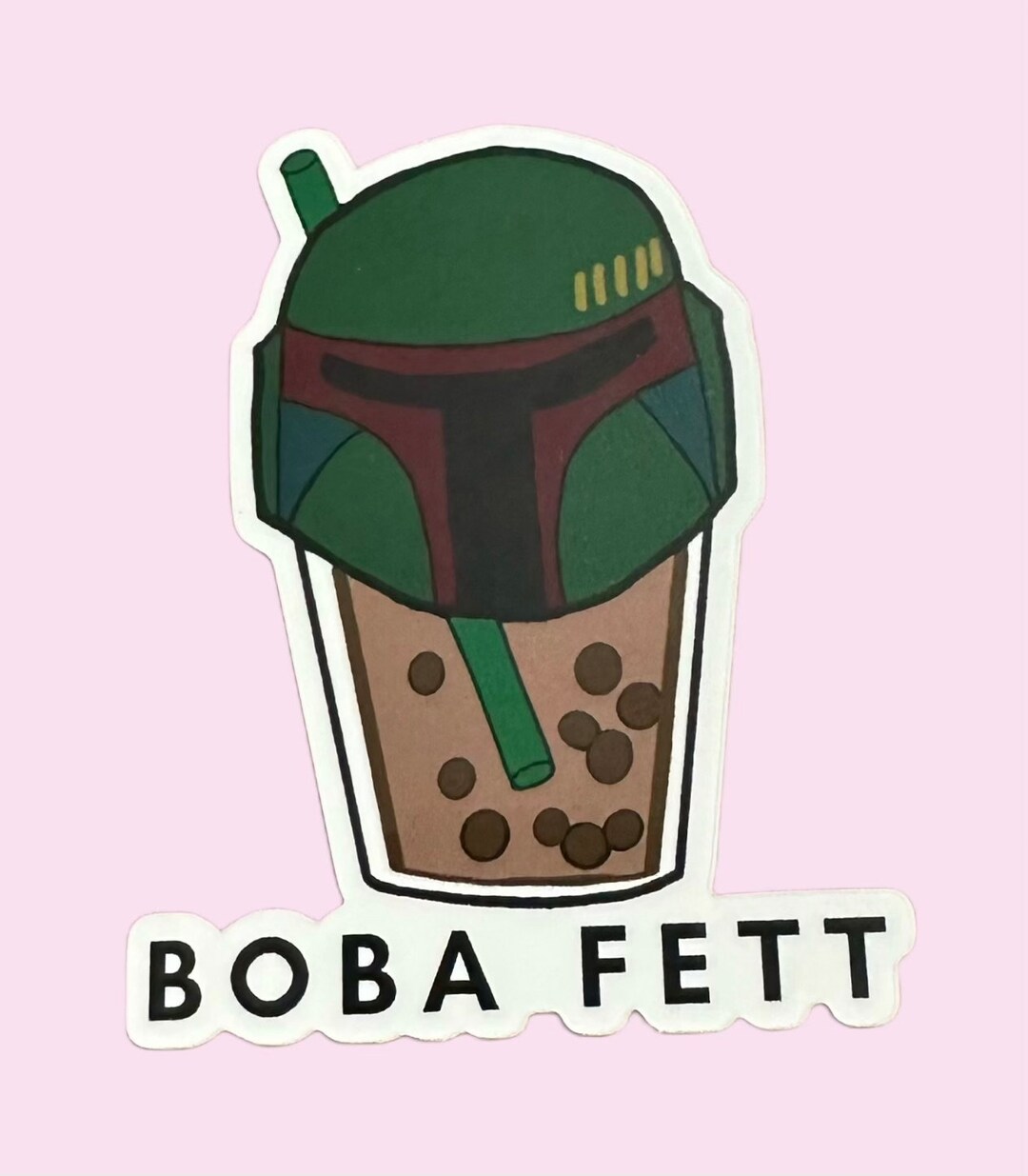 Boba Fett Sticker - Cute Kawaii Boba Sticker - Star Wars Fan Art - Etsy