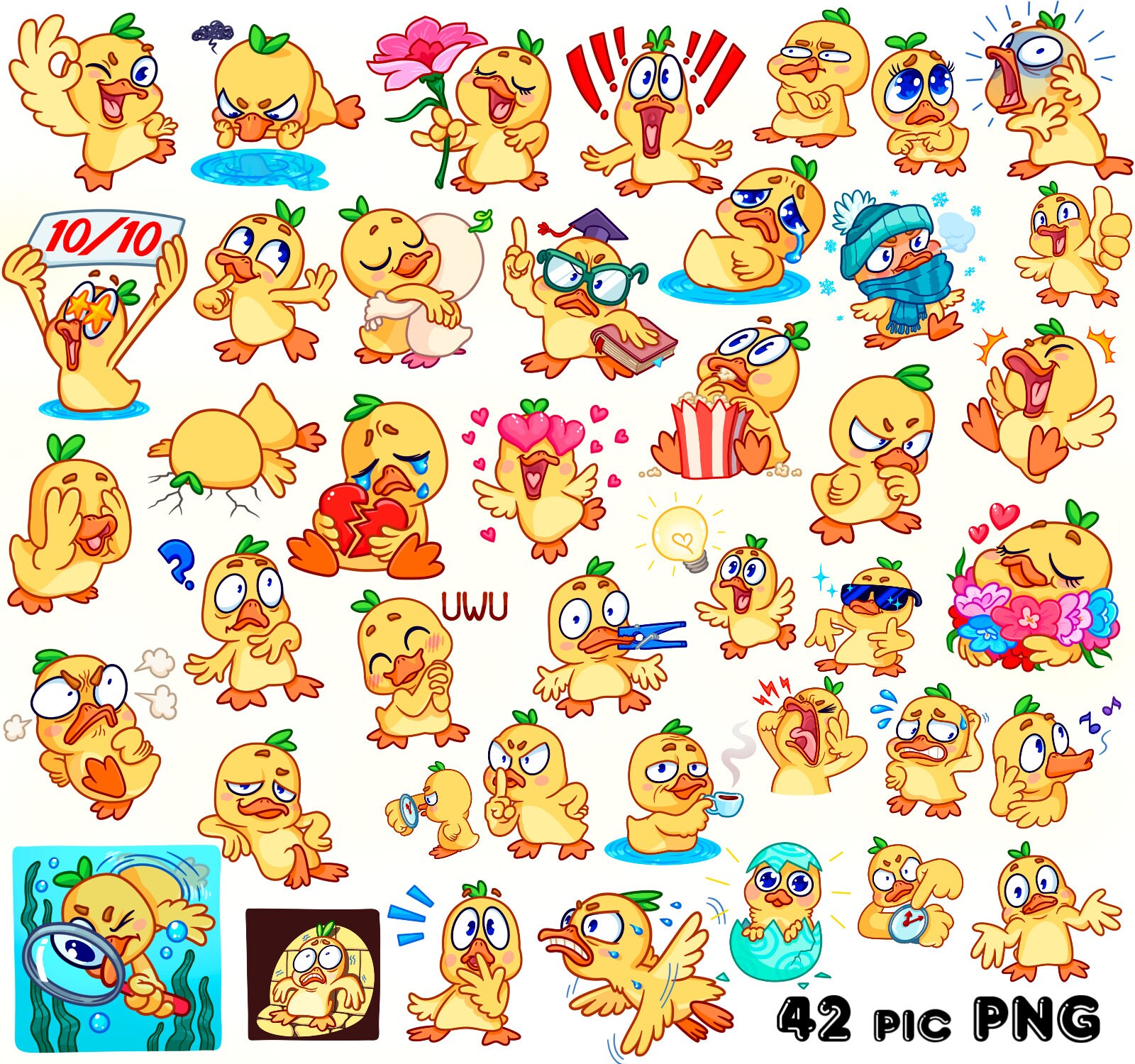Patito png, Patito divertido png, Patito lindo png, Patito de ...