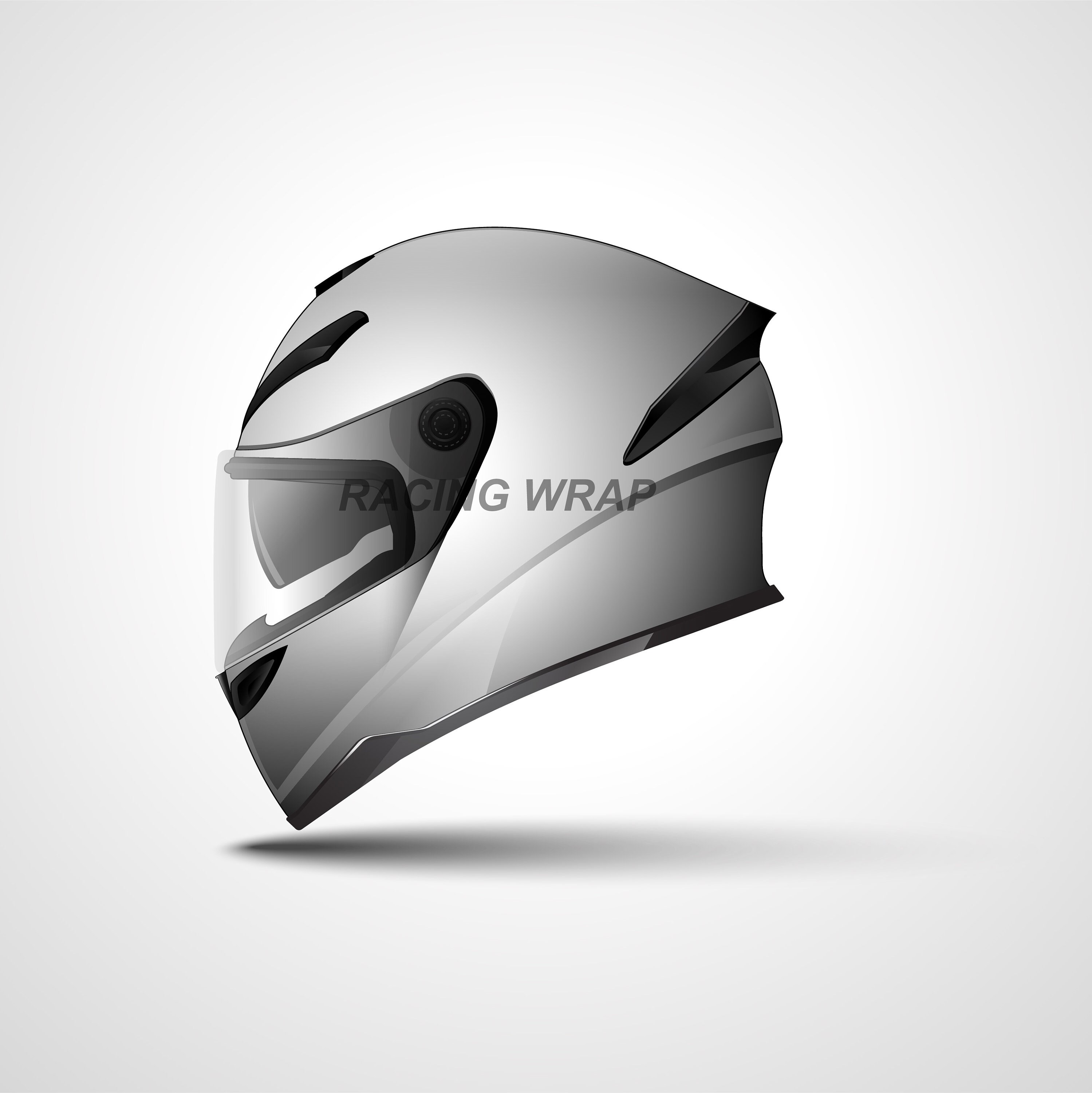 Helmet Decal Mockup: Vector Illustration, Livery Design (digital Files ...