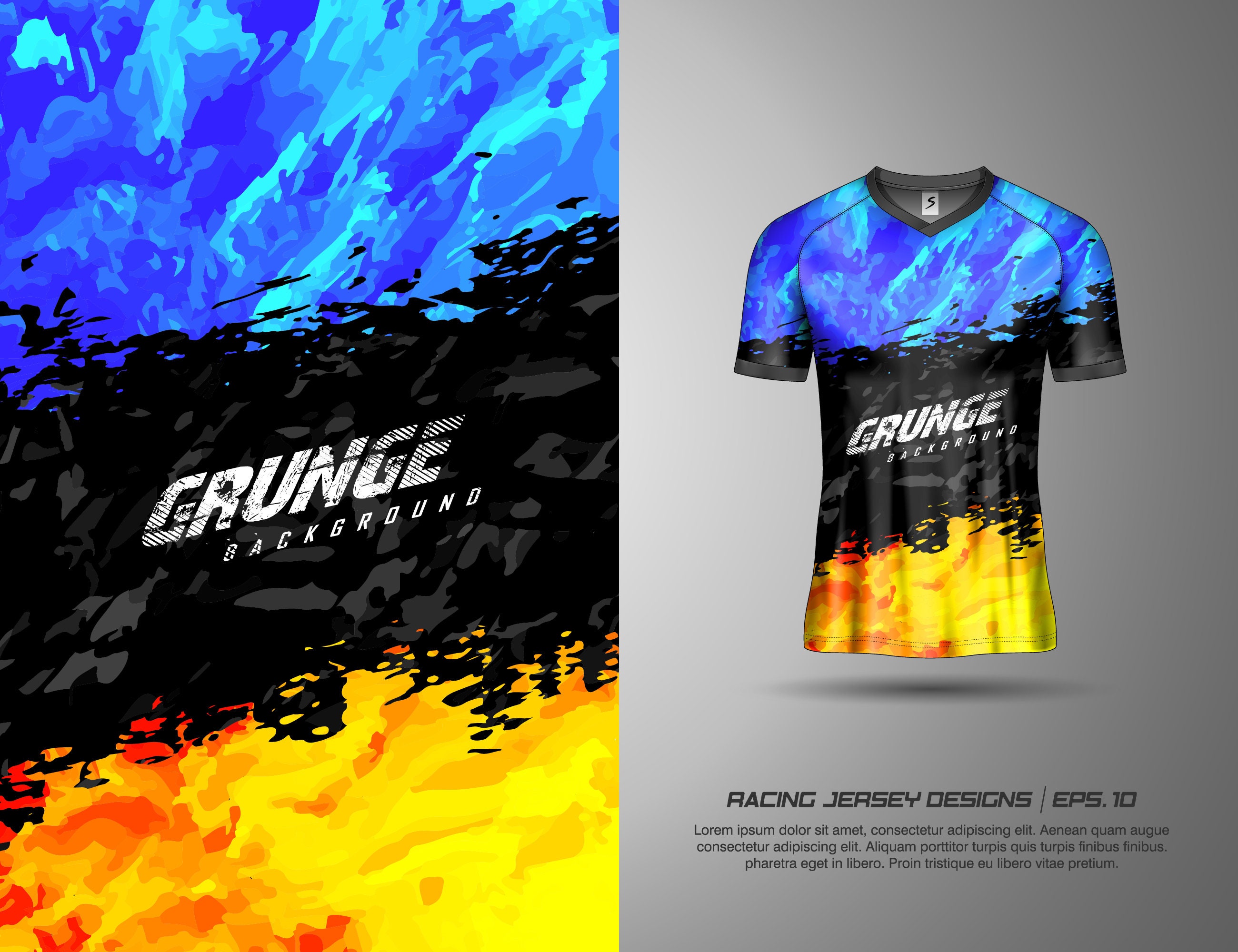Top 100 Best Custom Grunge Sport Jersey Design for Print on Demand ...