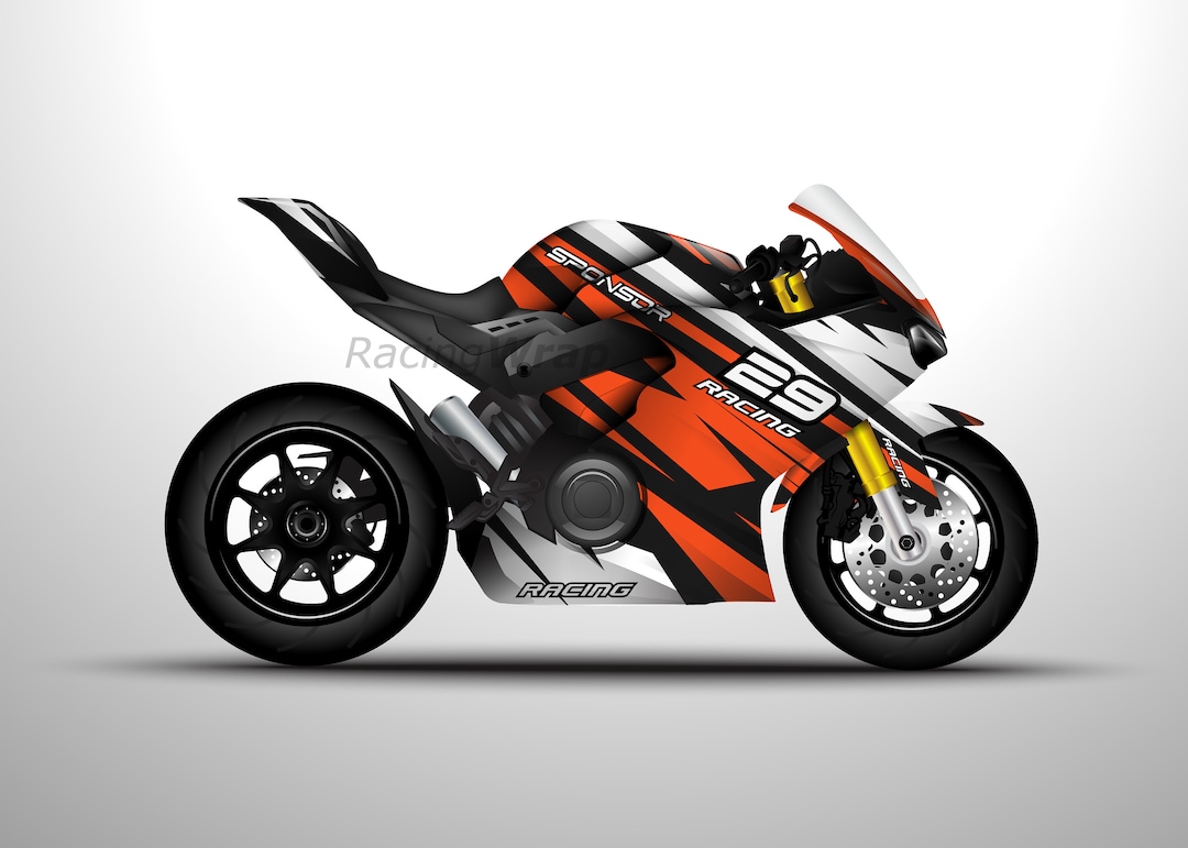 Motorcycle Vector and Livery Design | Motorcycle Sportbike Template ...