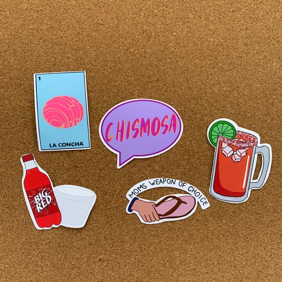 Hispanic Stickers Sticker Pack 5pc Michelada Chismosa | Etsy