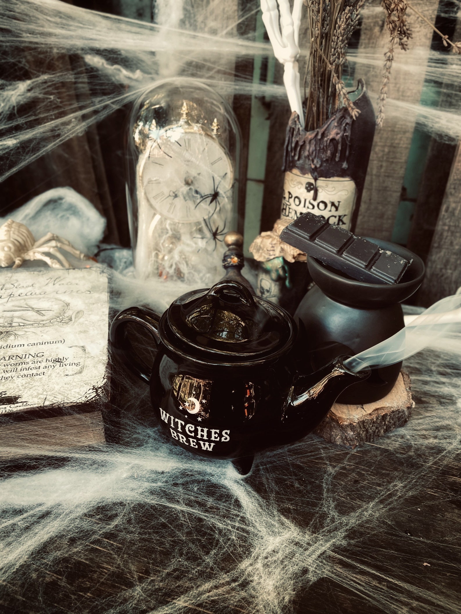 Black Witches Brew Cauldron Tea Pot Witches Tea Pot Spell - Etsy UK