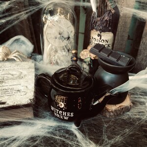 Black Witches Brew Cauldron Tea Pot Witches Tea Pot Spell - Etsy UK