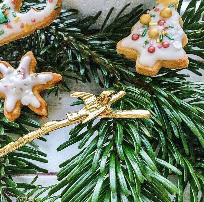 Fairy Tale Coffee Spoons Magic Wand Rose Bird Coffee | Etsy