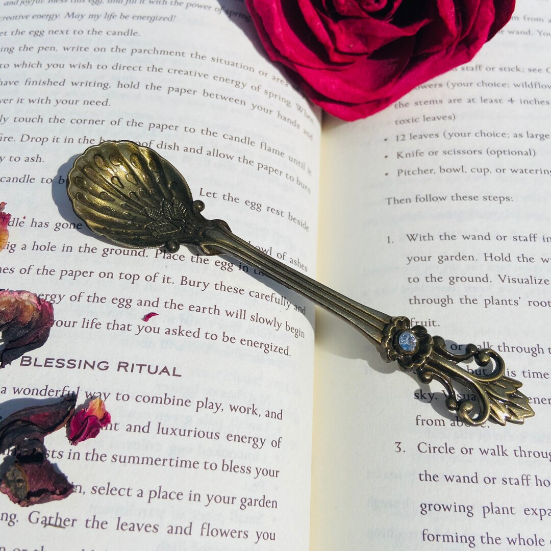 Witchy Spoons Sea Witch Crystal Tea Spoon Witchcraft - Etsy
