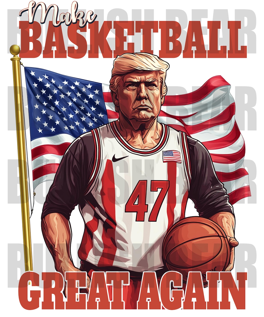 Donald Trump Basketball PNG, Trump Make Basketball Great Again, Trump ...
