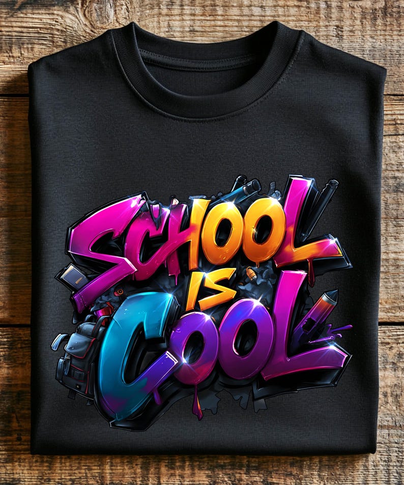 School is Cool PNG, Colorful Back to School Clip Art, Inspiring Quotes ...