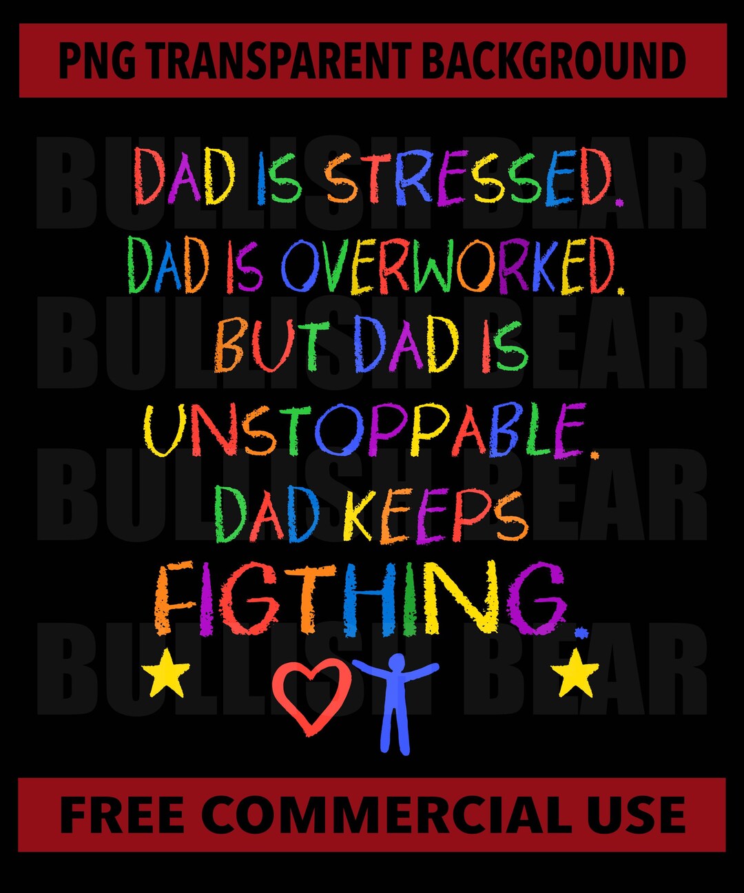 Dad Quotes PNG, Fathers Day Design Digital Download, Father’s Day Clip ...