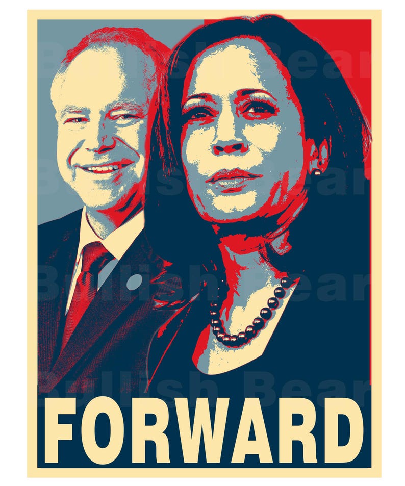 Forward Kamala Harris Tim Walz Digital Download, PNG Transparent ...