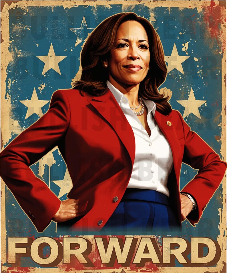 Kamala Harris Forward Digital Download, PNG Transparent Background ...