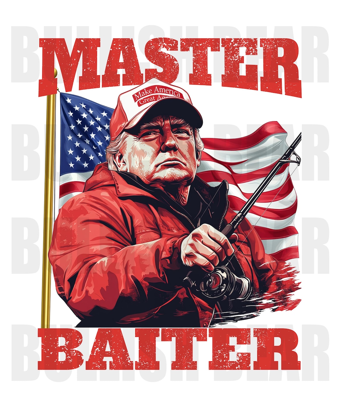 Donald Trump Master Baiter PNG, Trump Fishing Digital Download ...