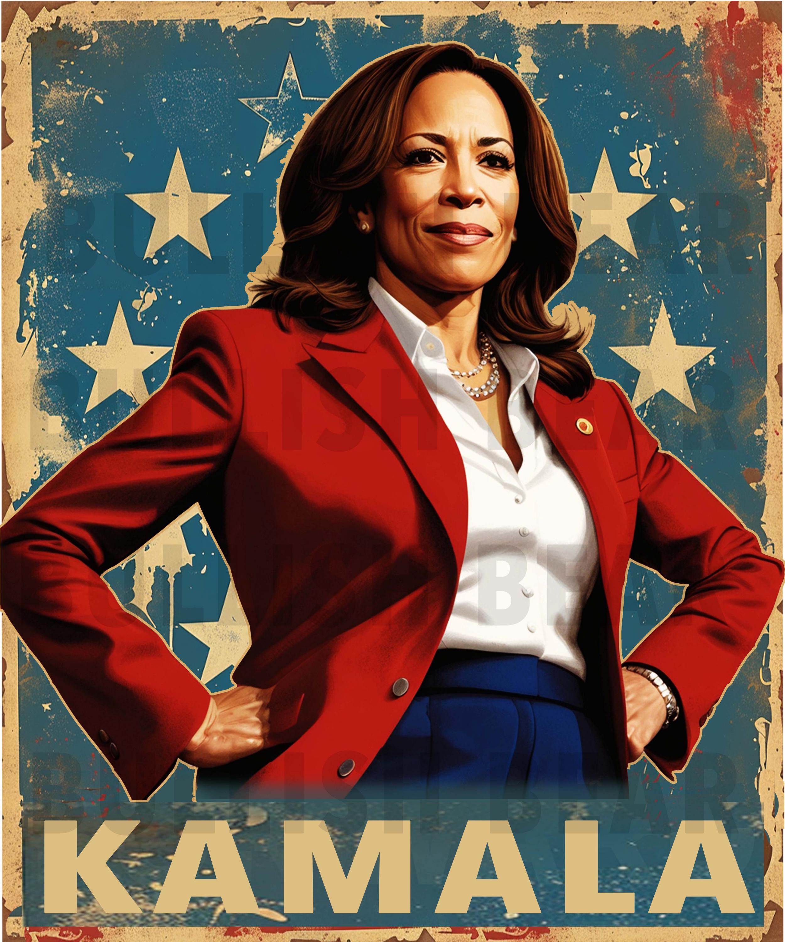 Kamala Harris Digital Download, PNG Transparent Background, Hope Design ...
