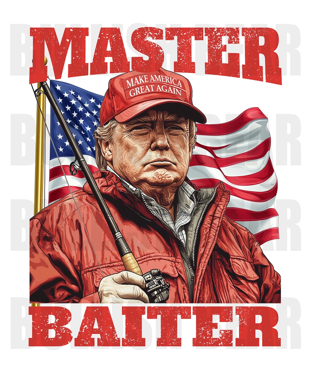 President Trump Master Baiter PNG, Trump Fishing Digital Download ...