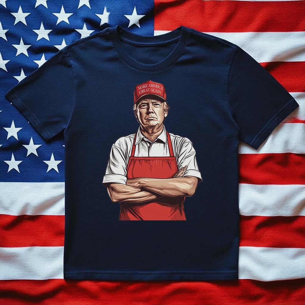Viral Trump Wearing Apron for Fast Food PNG Digital Download ...