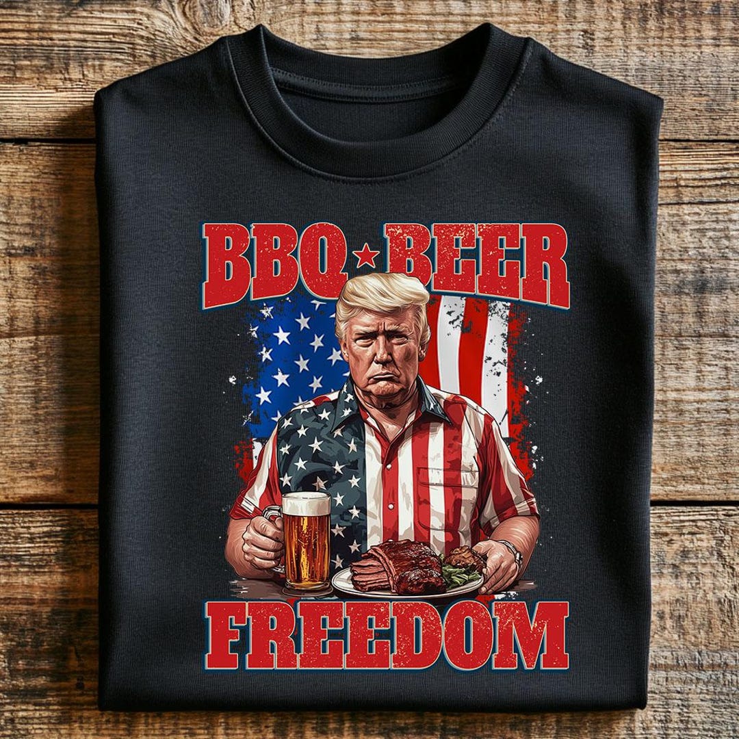 BBQ Beer Freedom PNG Digital Download, President Trump 4th of July Png ...