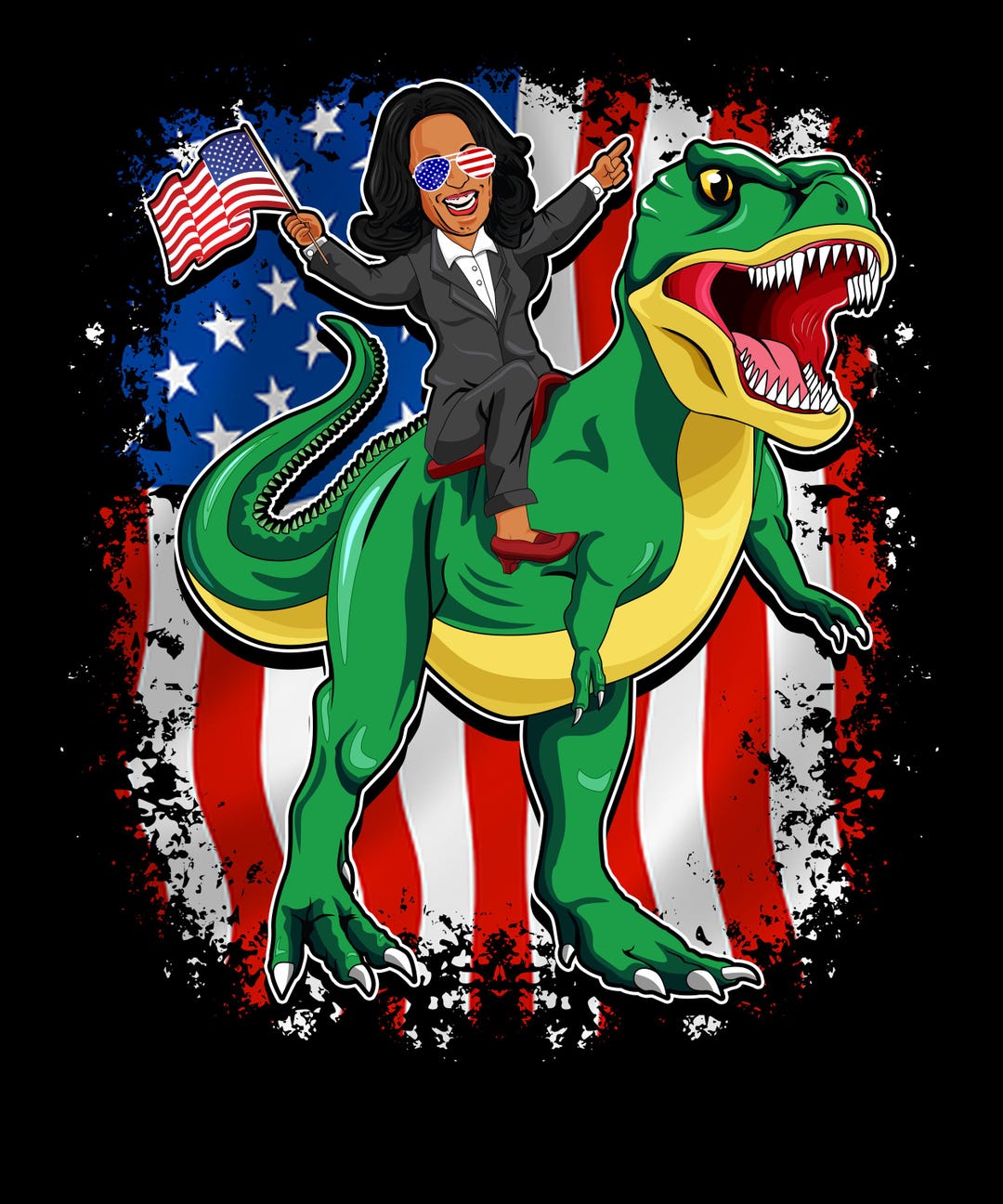 Patriotic President Kamala Harris Digital Download, Haris PNG ...