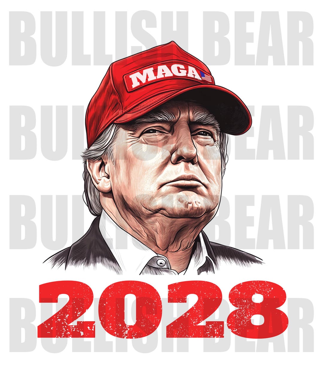 President Trump 2028 PNG Digital Download, Trump 2028 Patriotic PNG ...