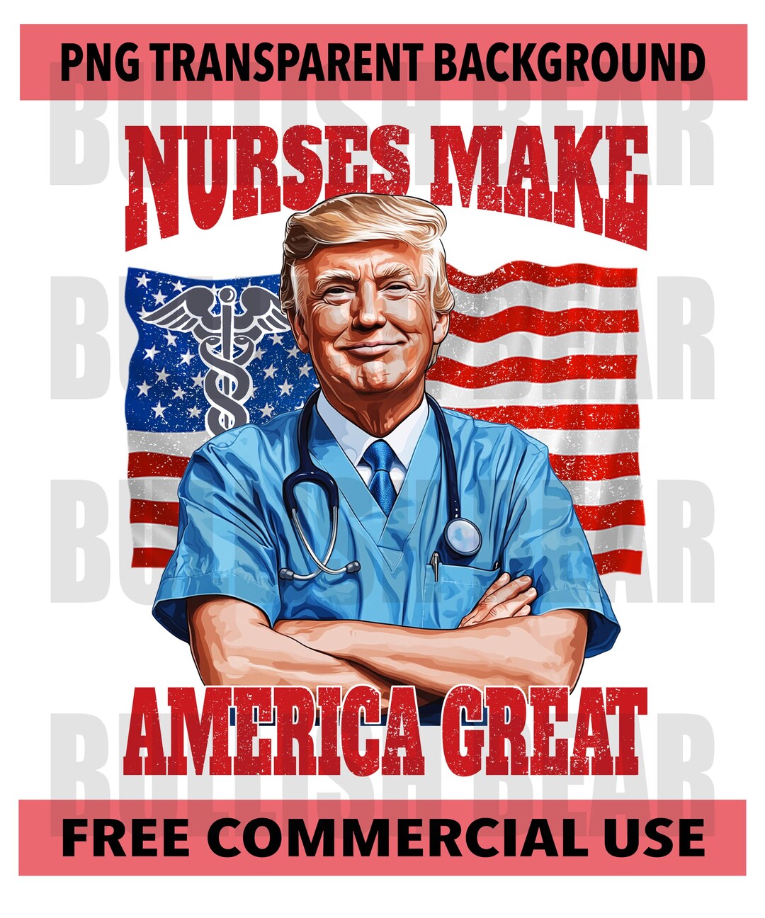Nurses Make America Great PNG, International Nurses Day Digital ...