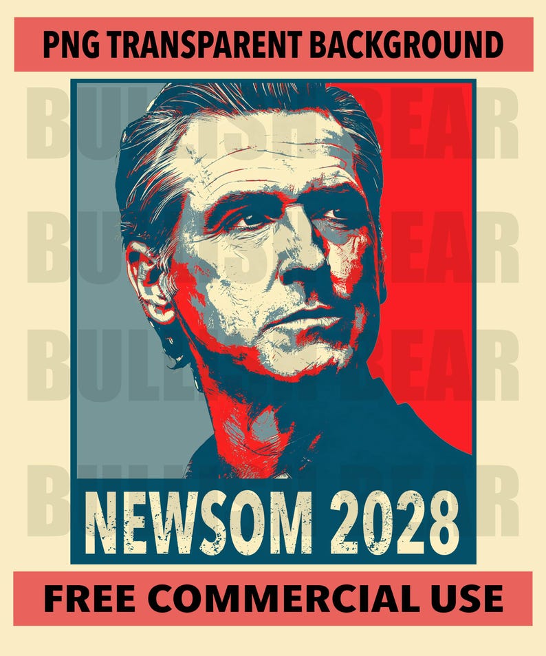 Gavin Newsom for President 2028 PNG, California Governor Gavin Newsom ...