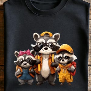 Cute Back to School Raccoon PNG, Raccoon Back to School Clipart ...