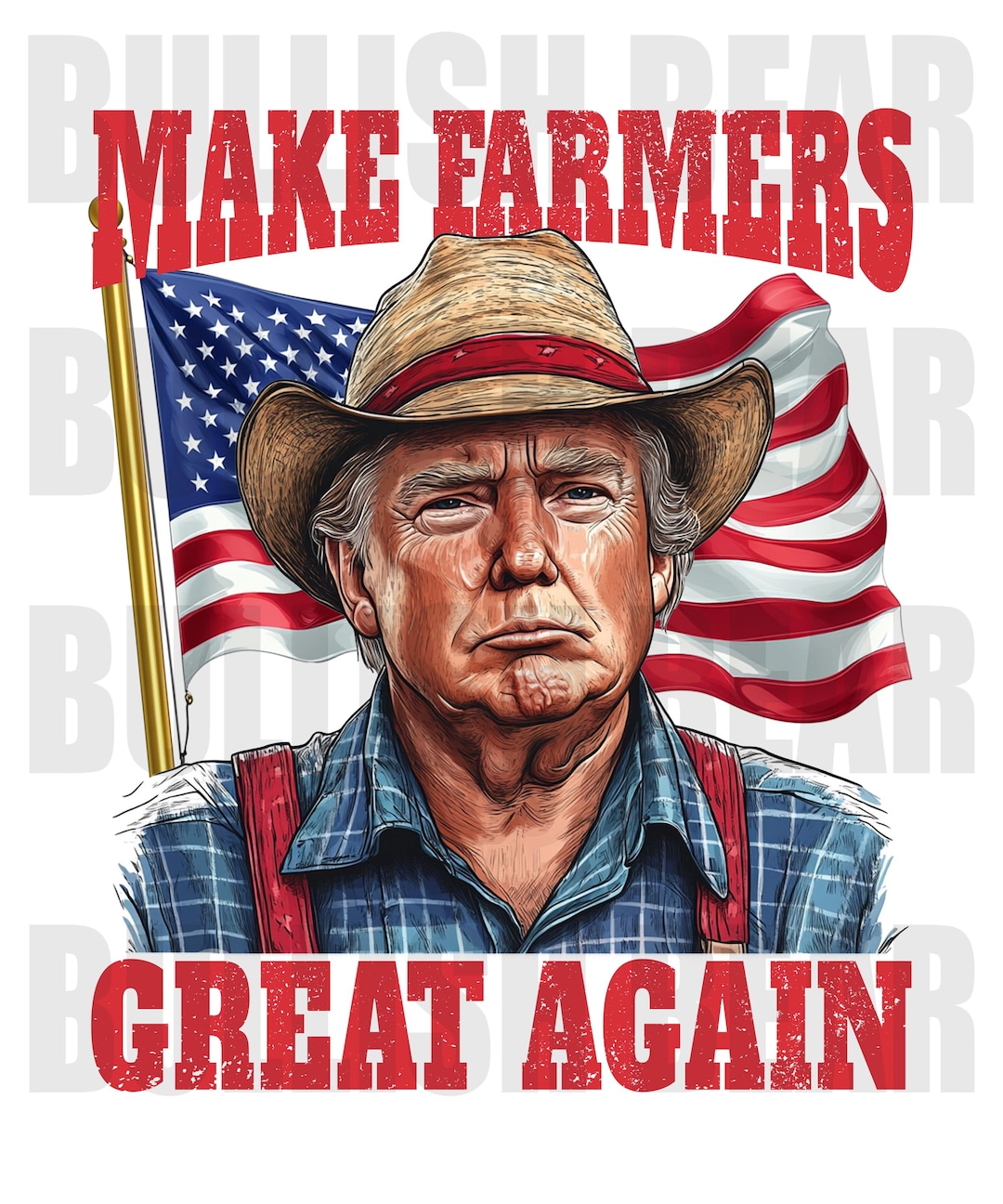 President Trump Make Farmers Great Again PNG Digital Download. Proud ...