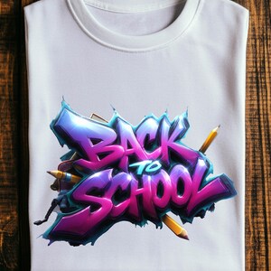 Teachers, Students, Back to School Graffiti Art Bundle, Colorful ...