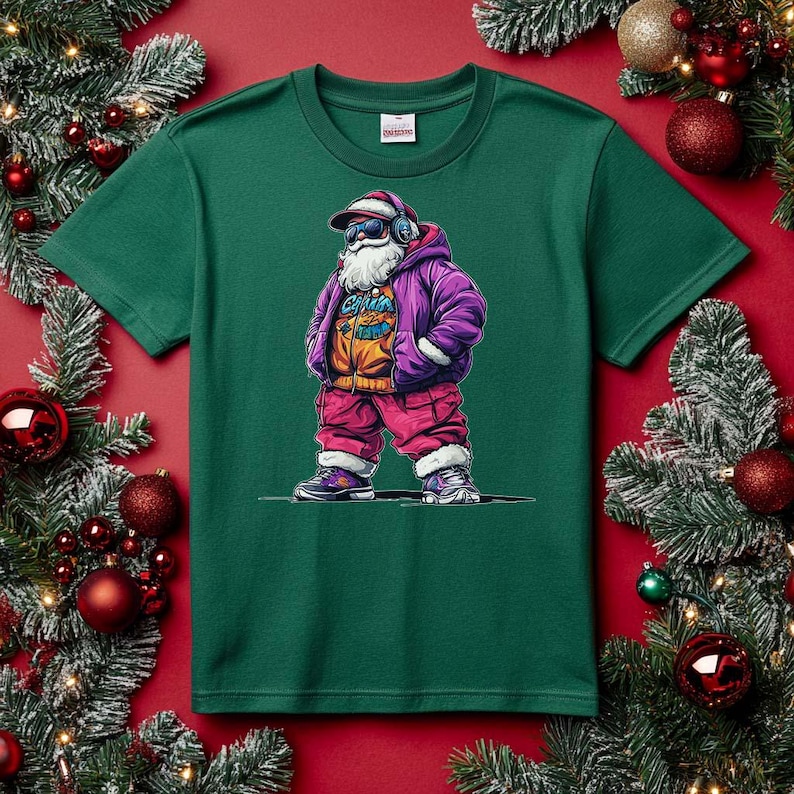 Cool Graffiti Hip-hop Santa Claus Bundle PNG Digital Downloads ...