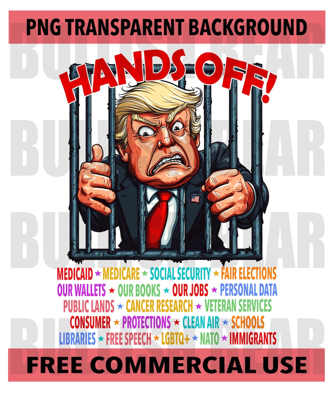 Hands off PNG, Funny Anti-trump PNG Design, Political Protest Digital ...