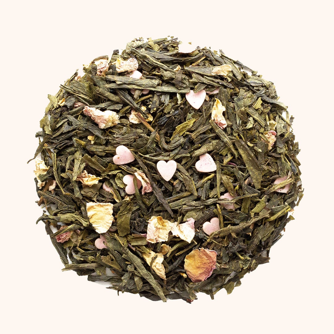 Tea Kitten Darling Strawberry Rose Green Tea Loose Leaf - Etsy