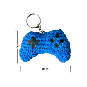 Controller Keychain, Video Game, Gamer, Rainbow, Crochet Keychain ...