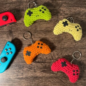 Controller Keychain, Video Game, Gamer, Rainbow, Crochet Keychain ...