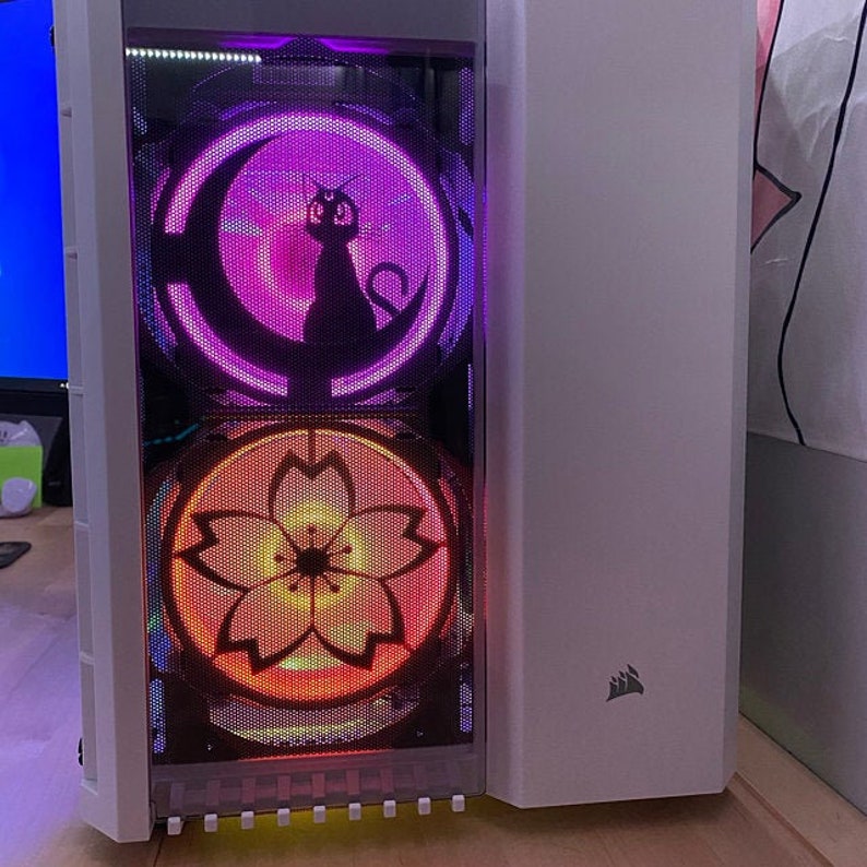 Sakura Cherry Blossom Logo V2 Gaming Computer Fan Shroud / | Etsy UK