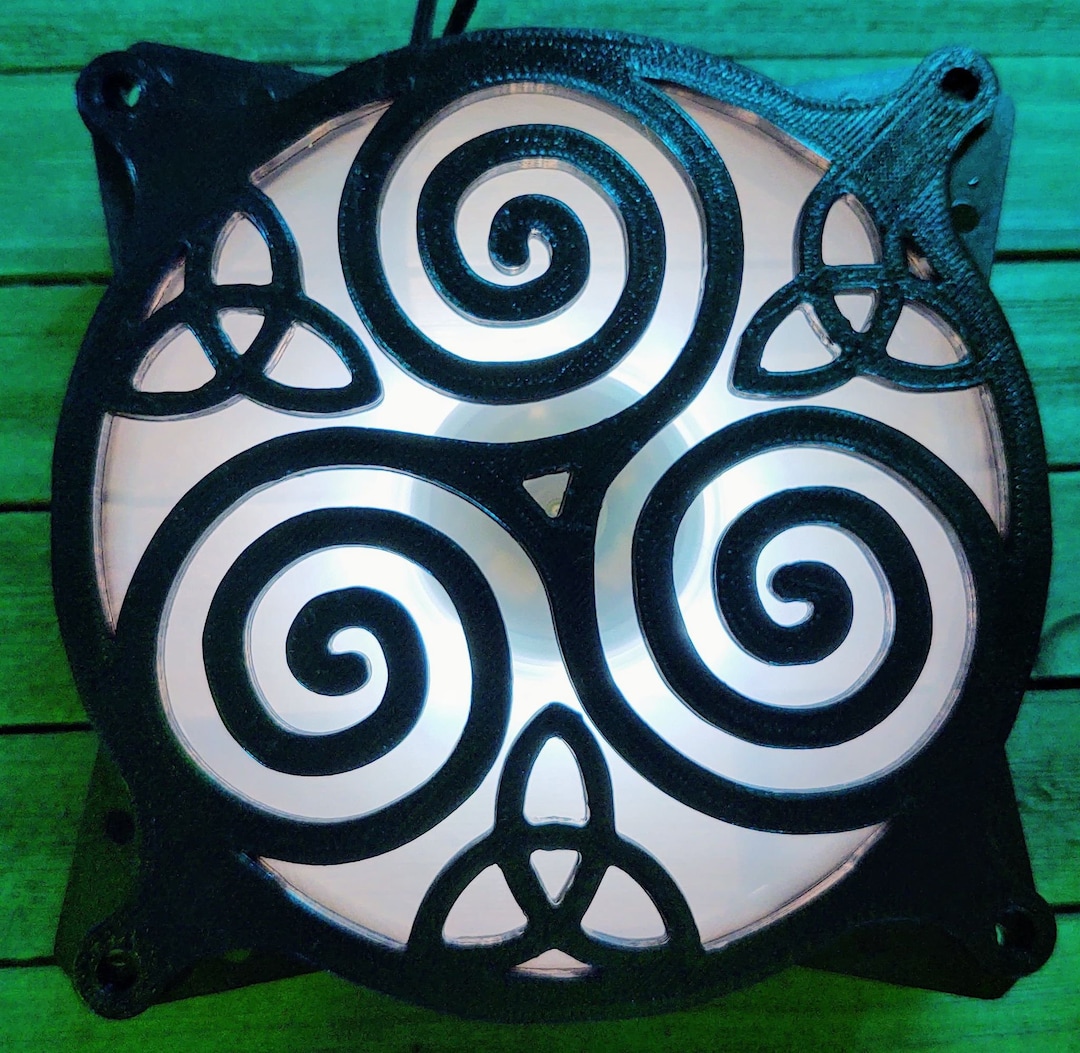 Sacred Geometry Gaming Computer Fan Shroud / Grill / Cover - Custom 3D ...